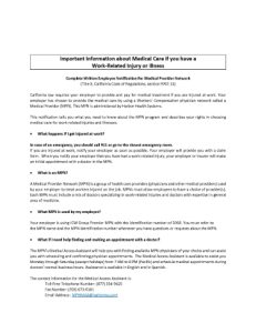 Premier Medical Provider Network for Work Comp with ICW Group